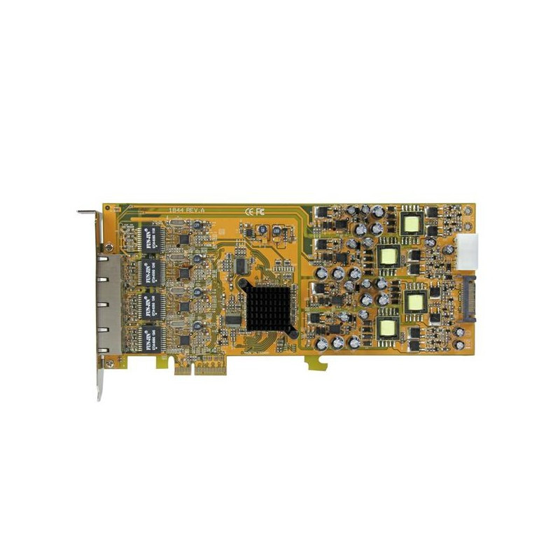 StarTech.com 4 Port Gigabit Power over Ethernet PCIe Network Card - PSE ...