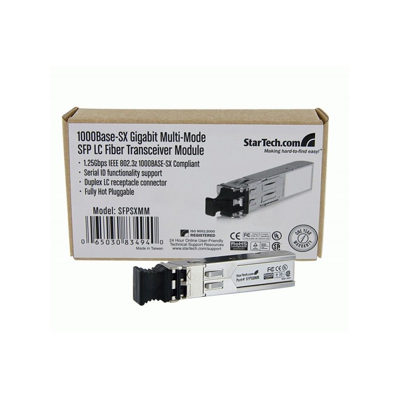 StarTech.com Gigabit 850nm Multi Mode SFP Fiber Optical Transceiver - LC 550m | StarTech.com ...