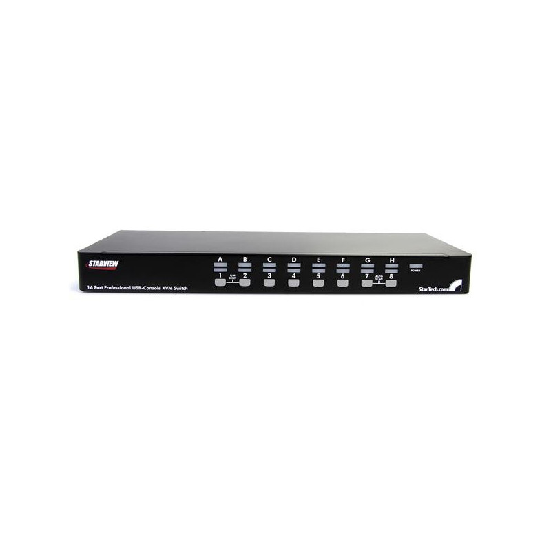 StarTech.com 16 Port 1U Rackmount USB KVM Switch Kit with OSD and ...