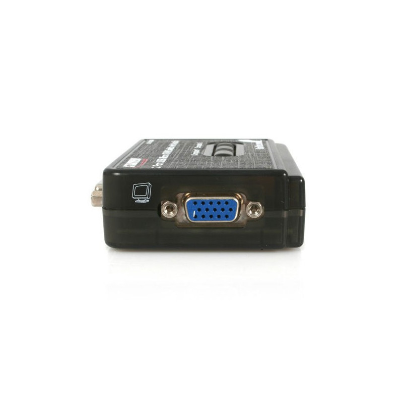 StarTech.com 2 Port Black USB KVM Switch Kit with Audio and Cables ...