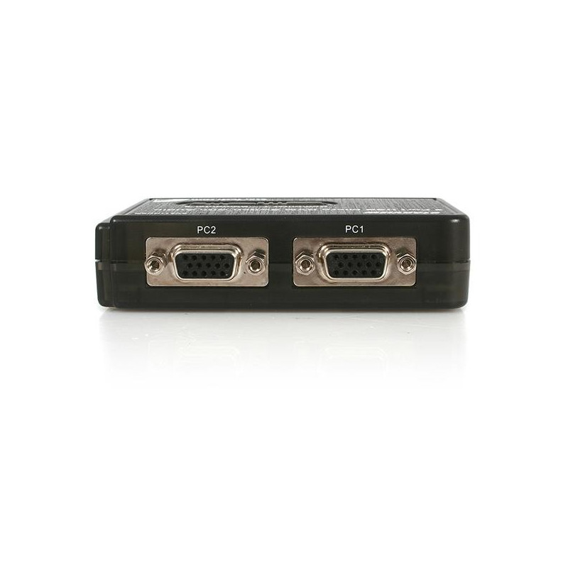 StarTech.com 2 Port Black USB KVM Switch Kit with Audio and Cables ...