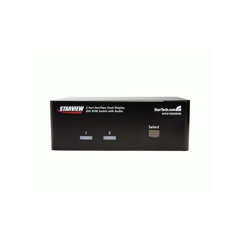 StarTech.com 2 Port Dual DVI USB KVM Switch with Audio & USB 2.0 Hub ...