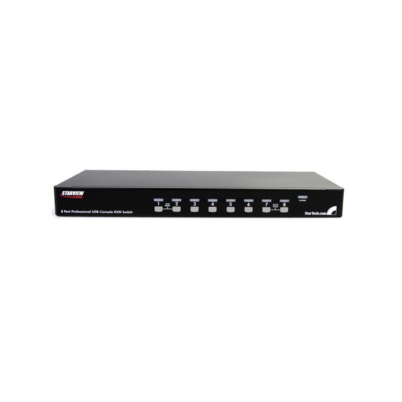 StarTech.com 8 Port 1U Rackmount USB KVM Switch with OSD | Startech KVM ...