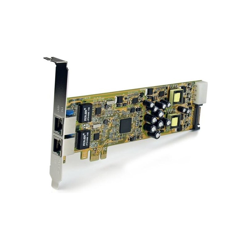 StarTech.com Dual Port PCI Express Gigabit Ethernet PCIe Network Card ...