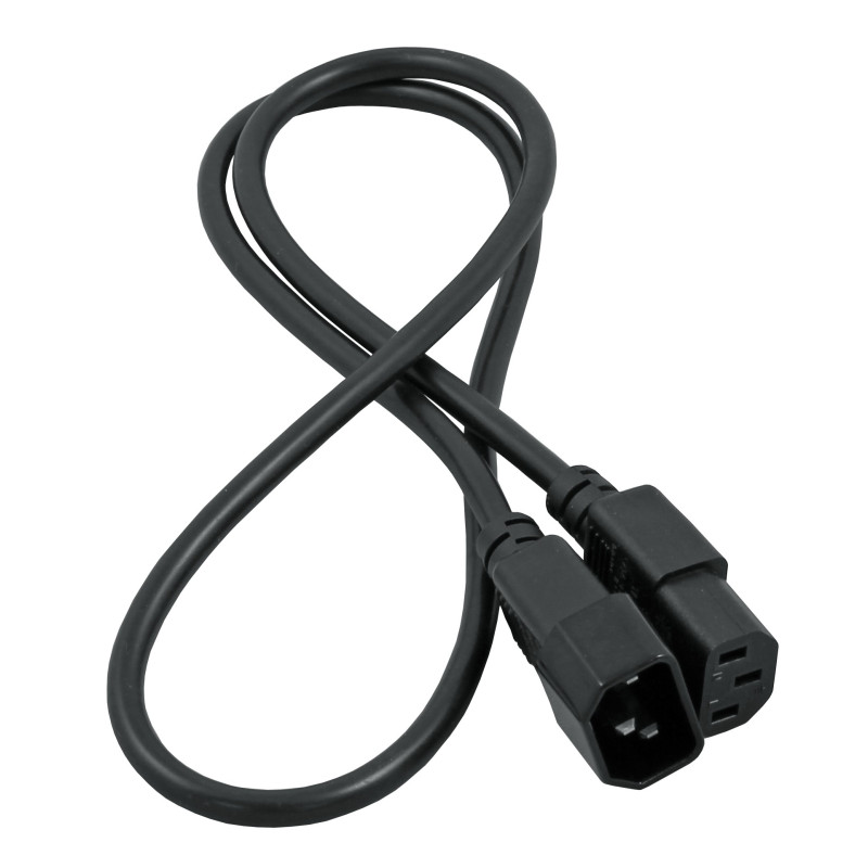 IEC C14 Male - IEC C13 Female Power Extension/Jumper Lead | IEC Power Leads