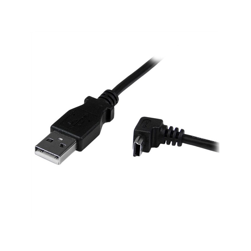StarTech.com 2m Mini USB Cable - A to Down Angle Mini B | Clearance ...