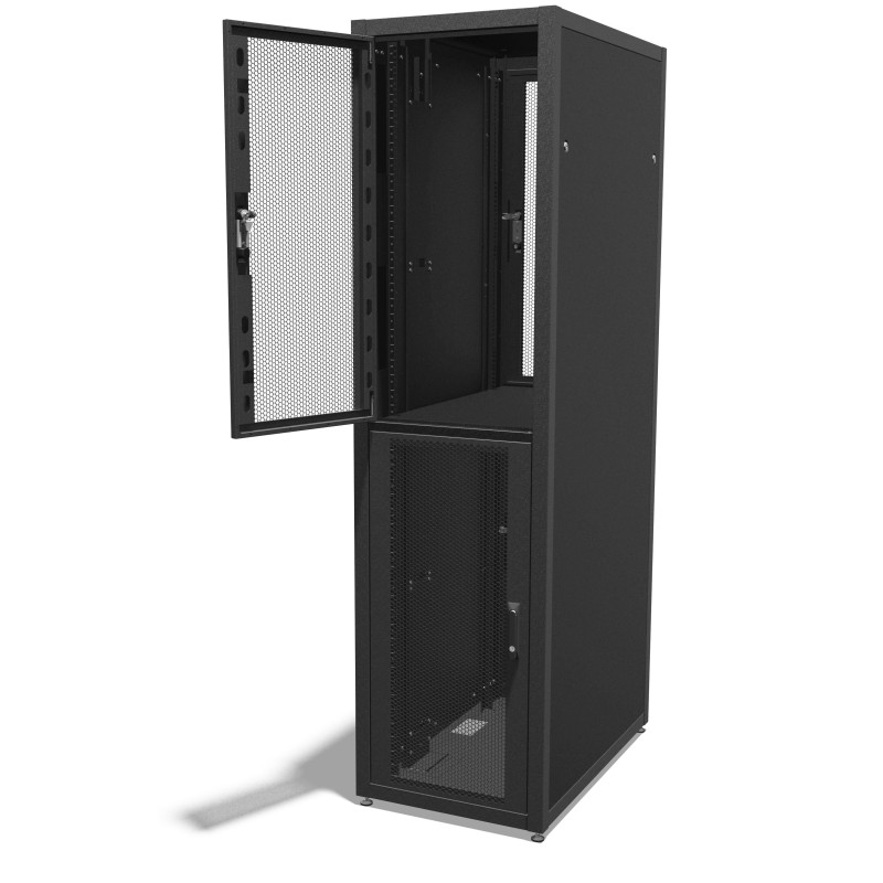 42u 600mm x 1200mm 2 Compartment CoLocation Server Rack | 2 Compartment CCS CoLocation Server ...