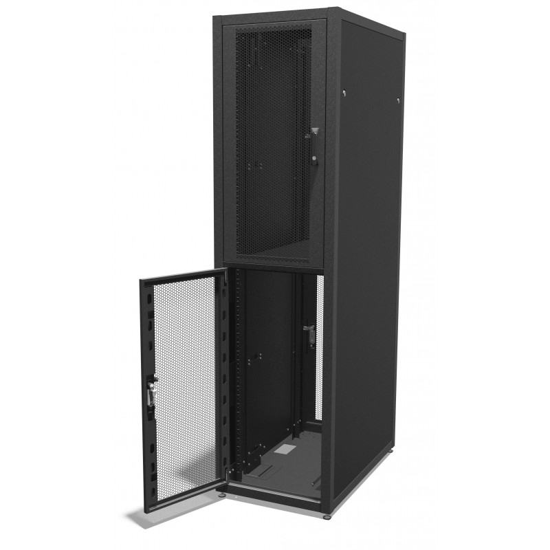 42u 800mm x 1200mm 2 Compartment CoLocation Server Rack | 2 Compartment ...