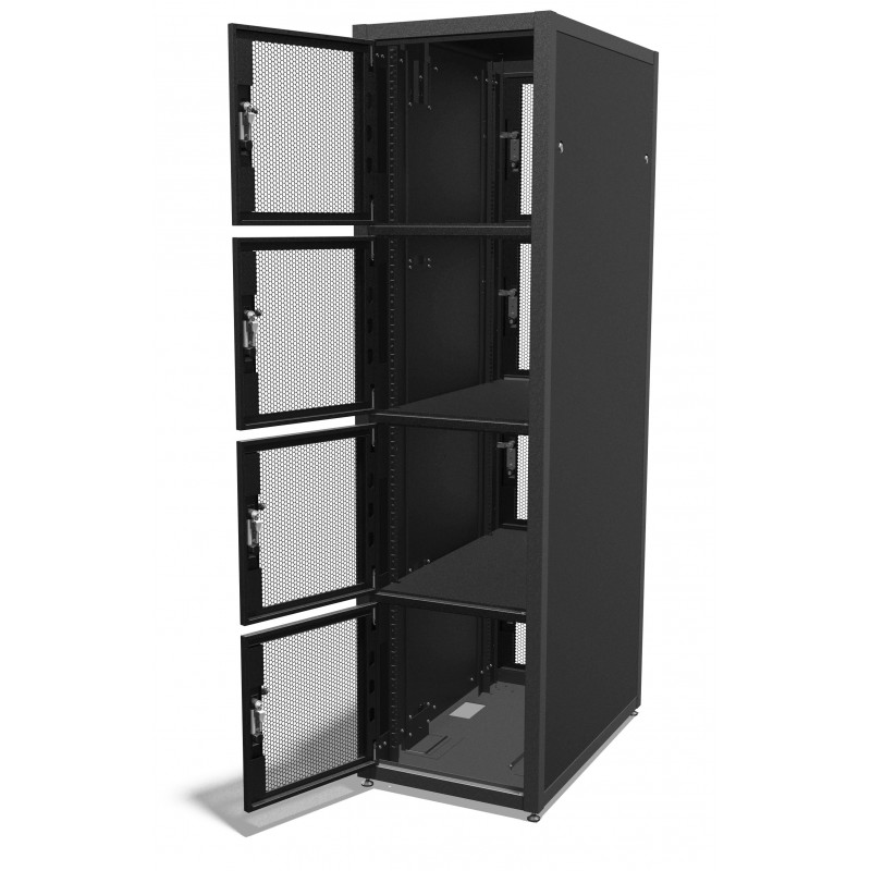 42u 800mm x 1000mm 4 Compartment CoLocation Server Rack | 4 Compartment ...