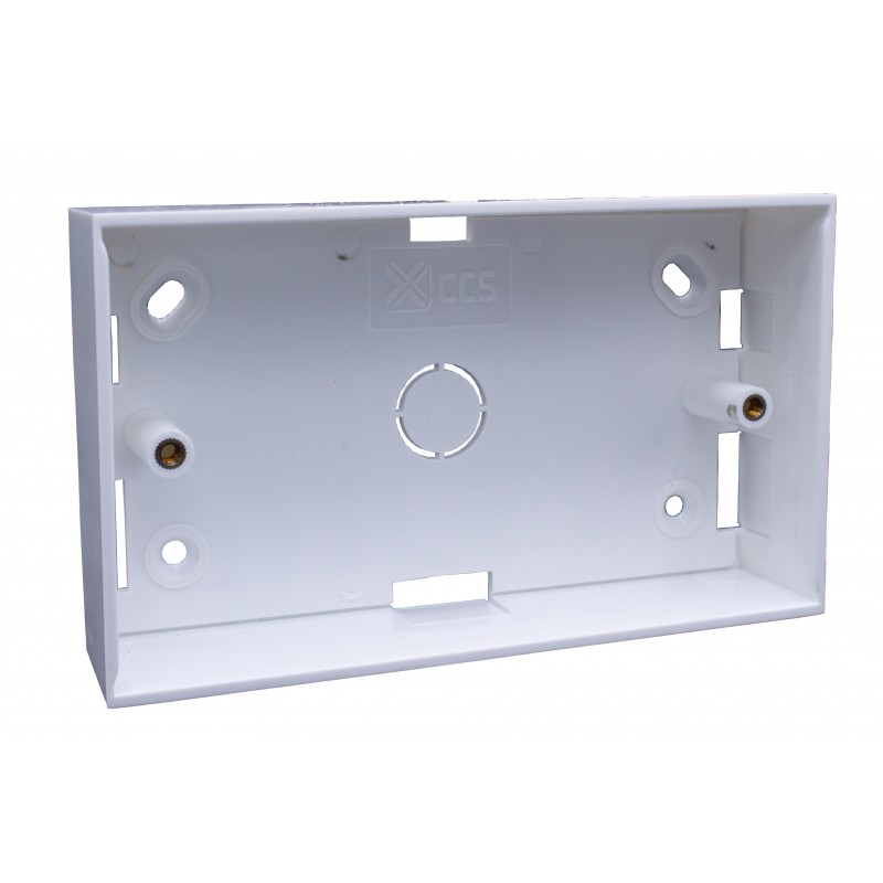 CCS DoubleGang Surface Mount Back Box (32mm) | Faceplates & Backboxes