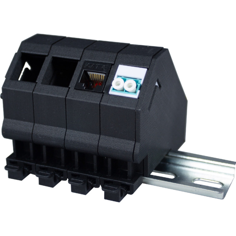Din Rail Mounted Keystone Size Modular Outlet