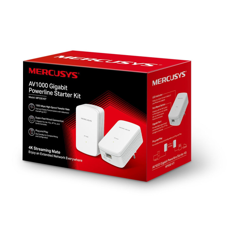 Mercusys AV1000 Gigabit Powerline Starter Kit | TP-LINK Powerline ...