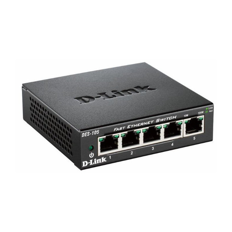D-Link D-Link 5-Port Fast Ethernet Unmanaged Desktop Switch | Switches ...