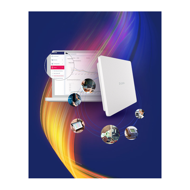 D-Link D-Link AX3000 Wi-Fi 6 Dual-Band PoE Outdoor Access Point | D ...
