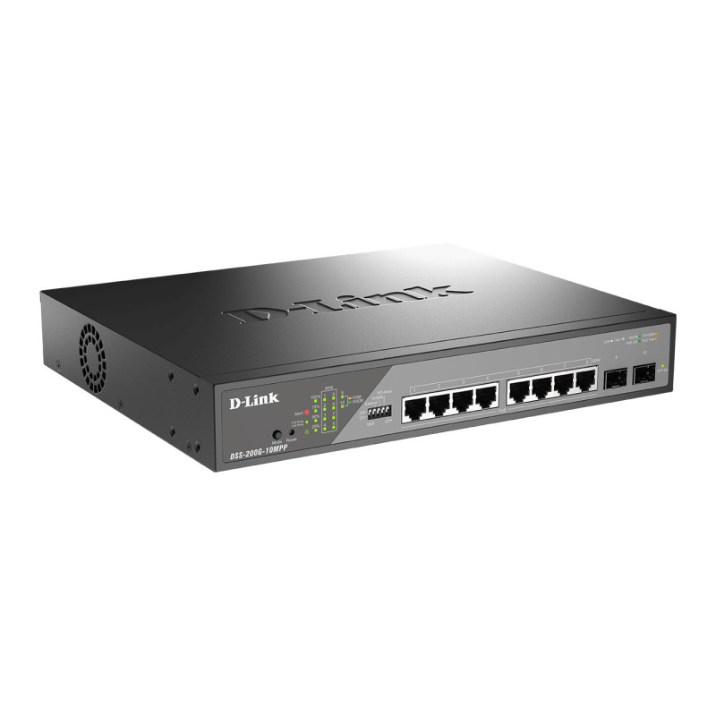 D-Link D-Link 10-Port Gigabit Ethernet PoE++ Surveillance Switch ...