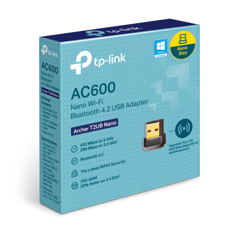 TP-Link AC600 Nano Wi-Fi Bluetooth 4.2 USB Adapter | TP-LINK Network ...