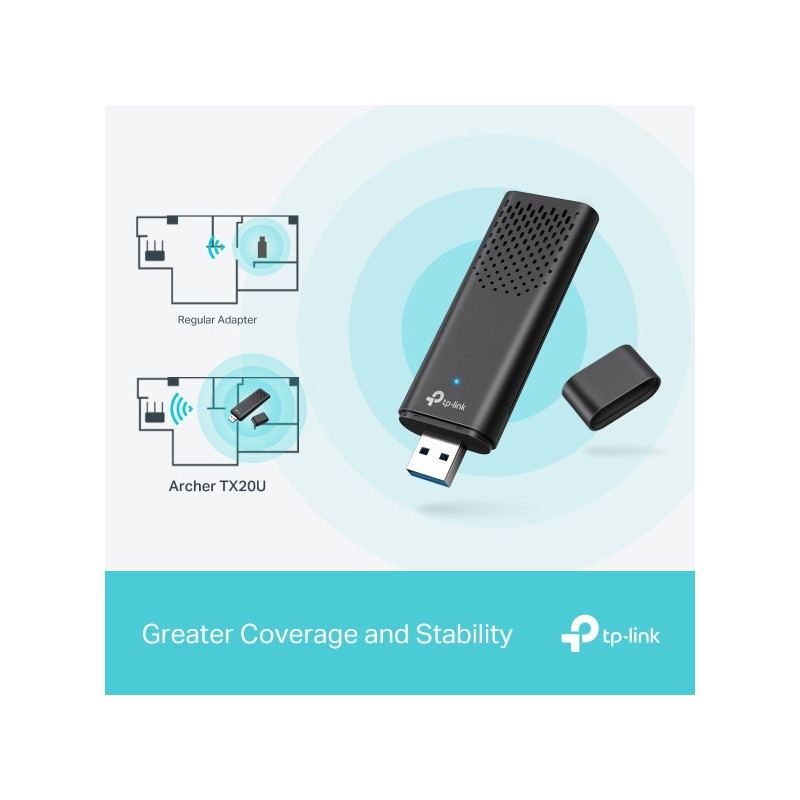 TP-Link AX1800 Dual Band Wi-Fi 6 Wireless USB Adapter | TP-LINK Network ...