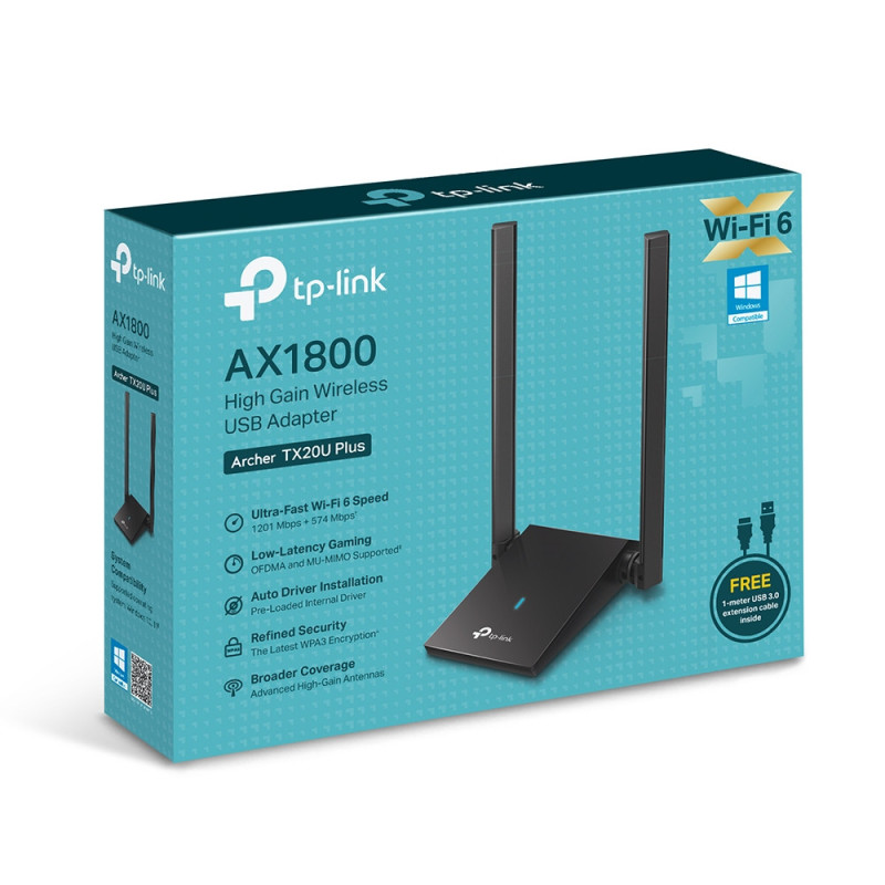 TP-Link AX1800 Dual Antennas High Gain Wireless USB Adapter | TP-LINK ...