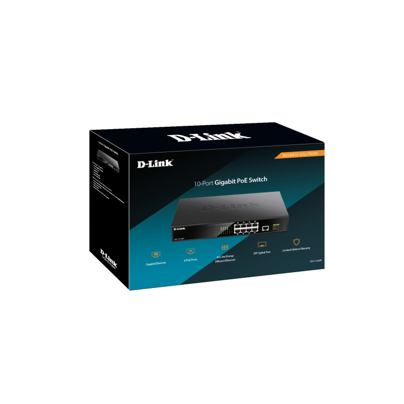 D-Link D-Link 10-Port Gigabit PoE Unmanaged Switch | Switches | Cable ...