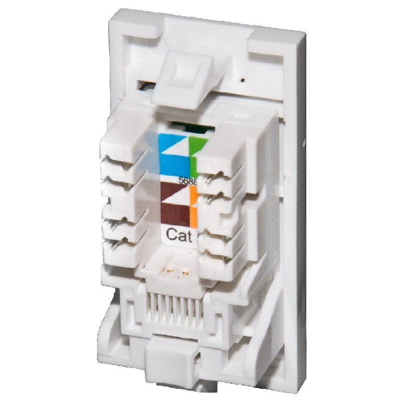 Cat5e UTP RJ45 Module (Euromod Size) | Cat5e Modules and Wall Outlets